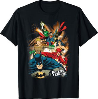 DC Comics Justice League Starburst T Shirt T-Shirt