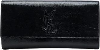Saint Laurent Sac pochette en cuir pr&eacute;-poss&eacute;d&eacute; - Femme - Pre-owned - Noir - Taille: ONE Size