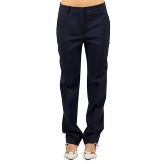 Max Mara Femme, Pantalons, Bleu, Taille: 38 FR Straight Pantalons