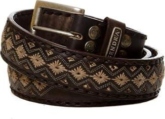 Sendra Boots Ceinture 8575 OLIMPIA CUIR BROD&Eacute;E ET TROQUEL&Eacute; AVEC PITON (110, CAFE)