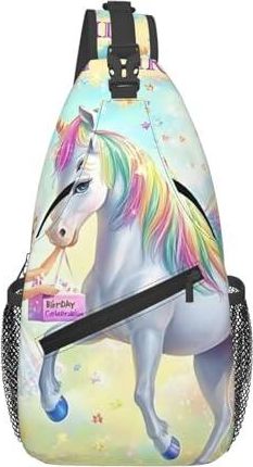 Generic Sac &agrave; dos &agrave; bandouli&egrave;re pour homme Motif licorne