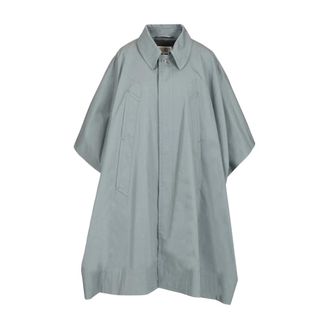 Maison Margiela Trenchcoat aus Baumwoll-Gabardine - - Coats - Damen - Blau - 2XS