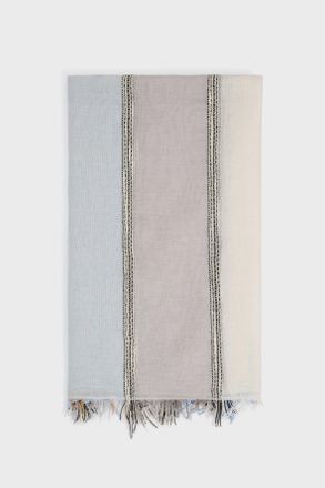 Gerard Darel Foulard fines rayures - PHYLISSE - Bleu gris&eacute;