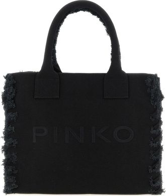 Pinko Pinko, Femme, Sacs, Noir, Taille: ONE Size Sac de shopping de plage moyen