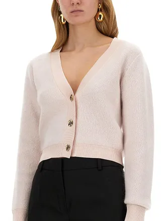 Nina Ricci Mohair Blend Cardigan - Beige