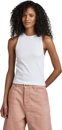 G-Star RAW Damen Racer Slim Tanktop, Weiß (White D23132-D275-110), XXL