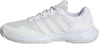 adidas Femme GAMECOURT 2 Tennis Shoes, FTWR White/FTWR White/FTWR White, 39 1/3 EU