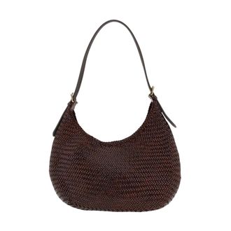 Dragon Diffusion Sac &agrave; bandouli&egrave;re rond tress&eacute; - Femme - Sacs - Brun - Taille: ONE Size