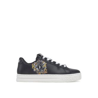 Versace Jeans Couture Baroque Emblem Sneakers - - Shoes - Damen - Schwarzk - 36 EU