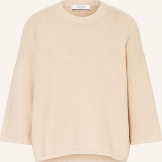 Comma Comma Casual Identity Pullover Mit 3/4-Arm beige