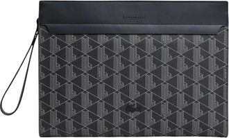 Lacoste Homme, Sacs, Noir, Taille: ONE Size La Pochette Ordinateur Blend Lacoste