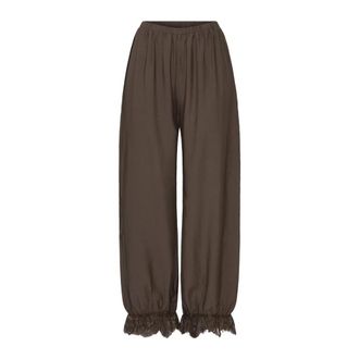 Ichi Hose - - Trousers - Damen - Braun - 2XL