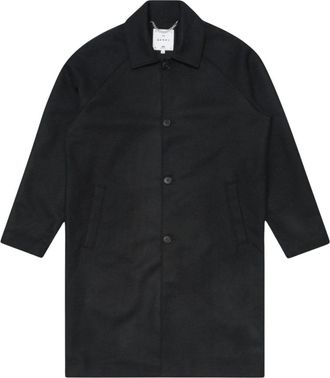 Edwin Mac Manteau en Laine - Homme - Manteaux - Noir - Taille: M