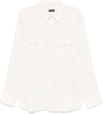 Tom Ford chemise en serge - Tons neutres