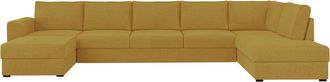 Mirjan24 Ecksofa Wilma Large Premium, 2 Bettkasten und Schlaffunktion Schlafsofa Bettsofa Eckcouch Polsterecke Sofa Couch Wohnlandschaft (Maya 05, Seite: Recht