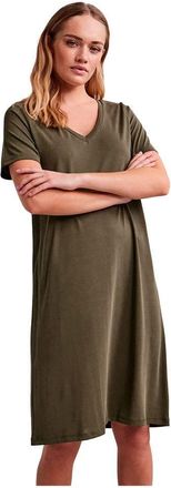Pieces Womens PCKAMALA SS Tee V-Neck Dress NOOS BC Minikleid, Grape Leaf, M