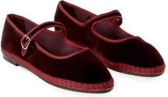 Flabelus Ballerines velours &agrave; boucle en coton m&eacute;lang&eacute;