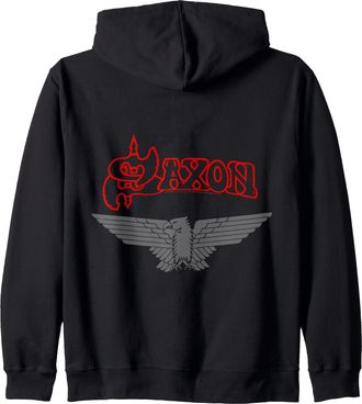 Saxon Offiziell Saxon Eagle Vintage Band Retro Musik Heavy Metal Kapuzenjacke