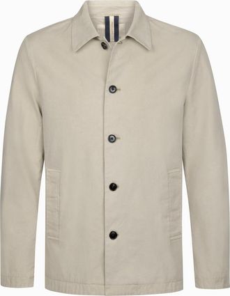 Profuomo Overshirt aus einem leichten Baumwoll-Canvas in