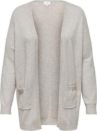 Only Carmakoma Only Carmakoma Open Caresly L/S Cardigan Ouvert KNT Noos, Nacreous Cloud, XL Femme