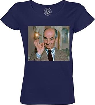 Fabulous T-Shirt Femme Col Rond Louis De Funes Acteur Francais Comedie
