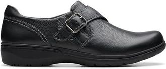 Clarks Carleigh Jazz pour femme, cuir noir, 8 Wide