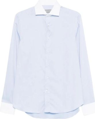 Canali Homme, Chemises, Bleu, Taille: L Chemise cintr&eacute;e