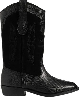 Zadig&Voltaire Bottes Tex Western Wild - Femme - Chaussures - Noir - Taille: 39 EU