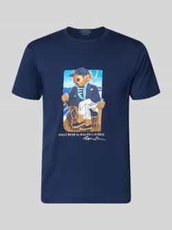 Polo Ralph Lauren Slim Fit T-Shirt aus reiner Baumwolle mit Polo Bear-Print