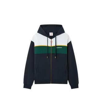 Casablanca Sweat &agrave; capuche zipp&eacute; &agrave; rayures