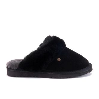 Warmbat Wolkenartige Wildleder Hausschuhe - - Shoes - Damen - Schwarzk - 40 EU