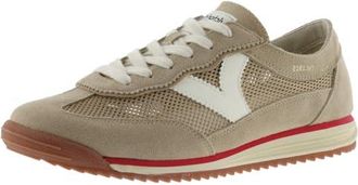 Victoria Baskets Saturno Mesh & Pi&egrave;ces en Daim Assorties & Semelle Crant&eacute;e 1158105 pour Adulte Beige 37