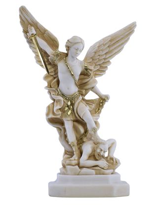 Generic Saint St. Michael Erzengel besiegt Luzifer griechische Statue Skulptur Figur
