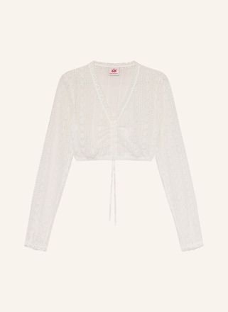 Spieth & Wensky Dirndlbluse Gaisach Aus Spitze weiss