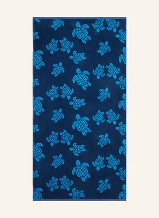 Vilebrequin Strandtuch Ronde Des Tortues blau