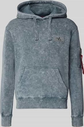 Alpha Industries Relaxed Fit Hoodie aus Baumwoll-Mix mit Logo-Patch