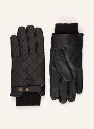 Barbour Lederhandschuhe Singsby schwarz