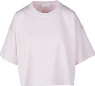 Dondup Femme, Tops, Rose, Taille: 40 FR T-shirt court &agrave; col rond
