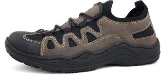 Rieker Damen Slipper L0502-45 grau Gr. 36