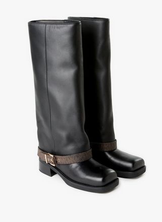 Michael Kors Botte Colby &agrave; logo Signature en cuir