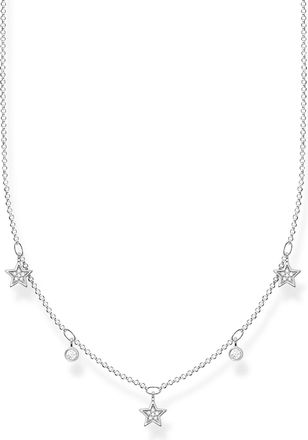 Thomas Sabo Thomas Sabo Damen Halskette Sterne silber, 925 Sterlingsilber, 40-45 cm Länge