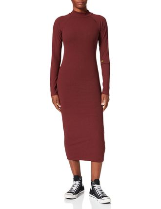 G-Star RAW Damen Slim Rib Hidden Pocket Kleid, Braun (paccio D20741-C946-1632), XS