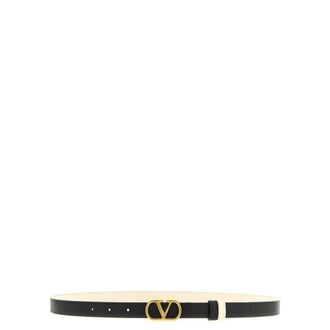 Valentino Garavani Wendbarer VLogo Signature G&uuml;rtel - - Accessories - Damen - Schwarzk - 80 CM