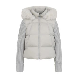 Moose Knuckles Everest Hybrid Daunenjacke - - Jackets - Damen - Wei&szlig; - S