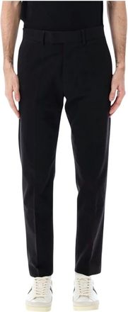 Tom Ford Homme, Pantalons, Noir, Taille: W33 Chino en drill de coton bross&eacute;