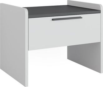 Vicco Esszimmerbank Roman, Weiß/Anthrazit, 53.5 x 41.1 cm mit 1 Schublade