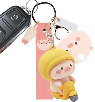 Generic Porte-clés mignon - Porte-clés en forme danimal de dessin animé, décoration de porte-clés, porte-clés polyvalent, accessoires de sac à main, 3, Refer 