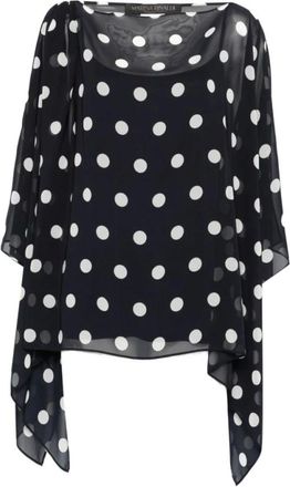 Marina Rinaldi Femme, Blouses et Chemises, Bleu, Taille: 42 FR Mreeditti Blouse