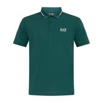 Emporio Armani Emporio Armani Ea7, Homme, Tops, Vert, Taille: M Polo avec logo