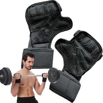 Generic Gewichtheberhandschuhe, Gymnastikhandschuhe f&uuml;r Frauen - Gymnastikhandschuhe ohne Finger | rutschfeste Polsterung aus Silikon | Komfortabler Griff lei